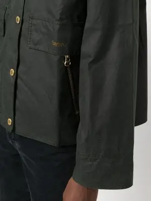 Barbour Logo-embroidered Oversized Jacket