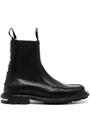 Toga Virilis Silver Tone Boots For Men