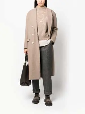 Brunello Cucinelli Cropped Wool-blend Trousers