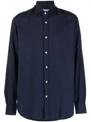 Boglioli Long-sleeve Buttoned Shirt - Blue