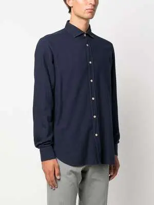 Boglioli Long-sleeve Buttoned Shirt - Blue