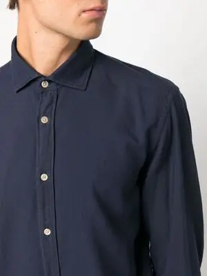 Boglioli Long-sleeve Buttoned Shirt - Blue