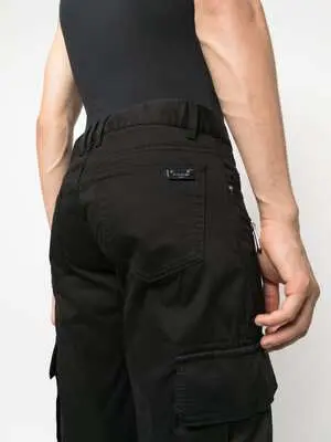 Balmain Zip-detail Skinny-leg Trousers - Black