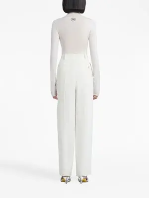 Marni Tailored Straight-leg Trousers - White