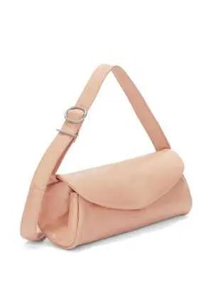 JIL SANDER Cannolo Grande Leather Bag - Pink