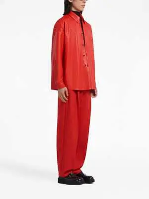 Marni Wool Trousers - Red