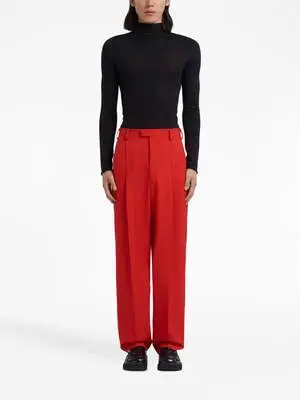 Marni Wool Trousers - Red