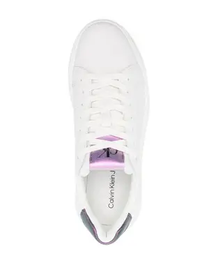 Calvin Klein Iridescent-effect Low-top Sneakers