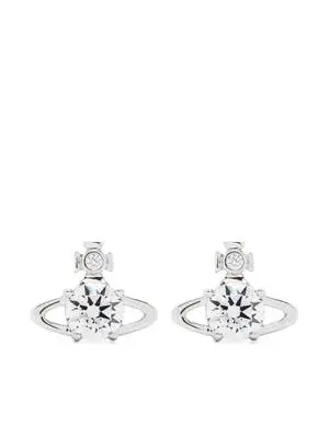 VIVIENNE WESTWOOD Reina Crystal Earrings - Silver