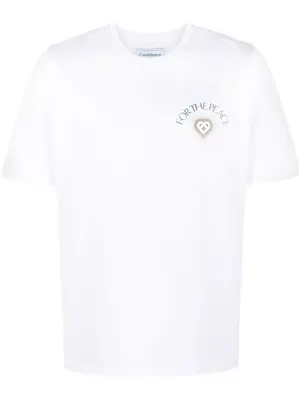 Casablanca For The Peace Cotton T-shirt - White
