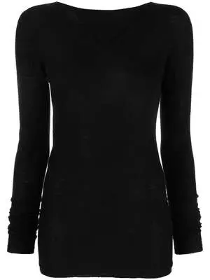 Rick Owens Long-sleeved Virgin Wool Top