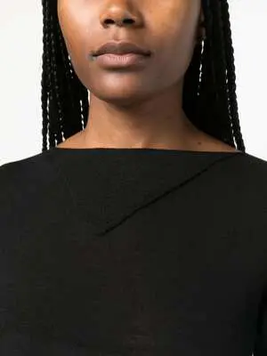 Rick Owens Long-sleeved Virgin Wool Top
