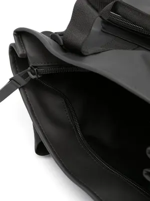 Rains Logo-print Multi-pocket Backpack - Black