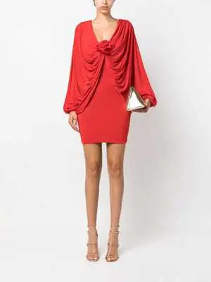 Giuseppe Di Morabito Flower Detail Mini Dress - Red