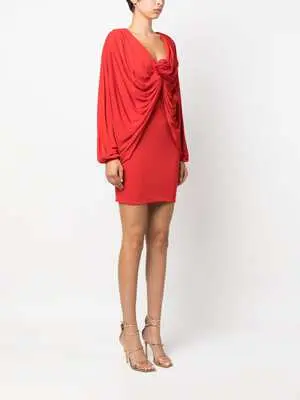 Giuseppe Di Morabito Flower Detail Mini Dress - Red