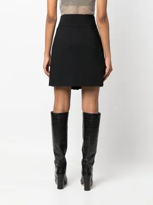 GENNY High-waisted A-line Mini Skirt