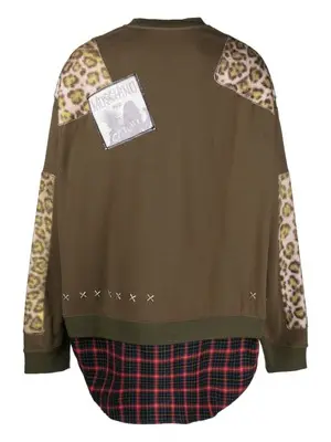 Moschino Panelled Cotton Sweatshirt
