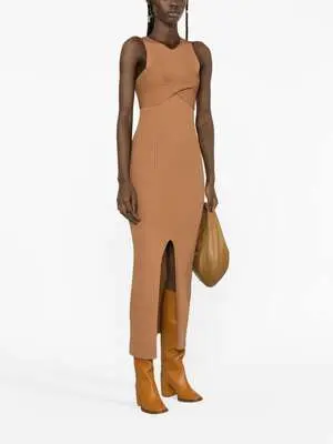 Nanushka Twist-detail Ribbed-knit Dress