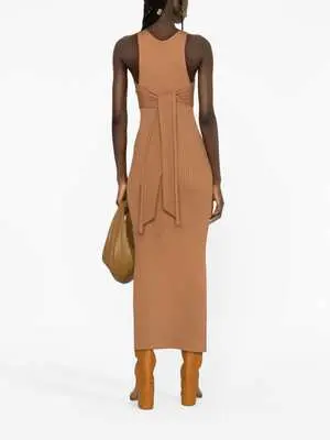 Nanushka Twist-detail Ribbed-knit Dress