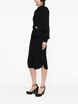 Moschino Bow-detail Buttoned Shirt Dress