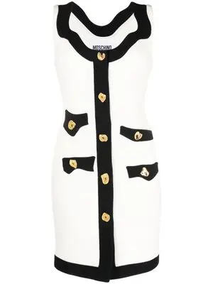 Moschino Button Detailed Dresses
