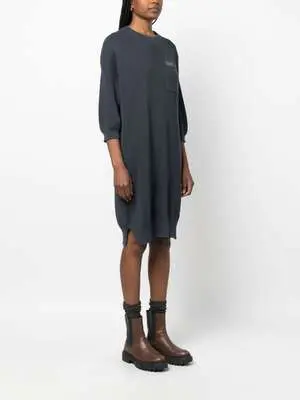 Brunello Cucinelli Ribbed Cotton Dress