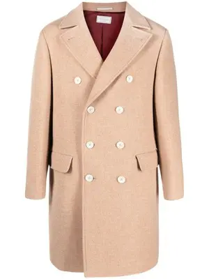 Brunello Cucinelli Double-breasted Wool-blend Coat