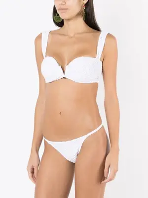 AMIR SLAMA Woven Balconette Bikini Set