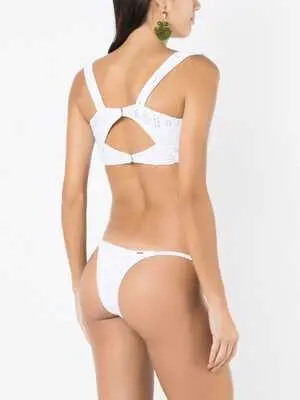 AMIR SLAMA Woven Balconette Bikini Set