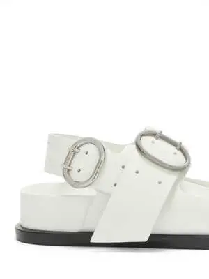 JIL SANDER Open-toe Buckled Leather Sandals