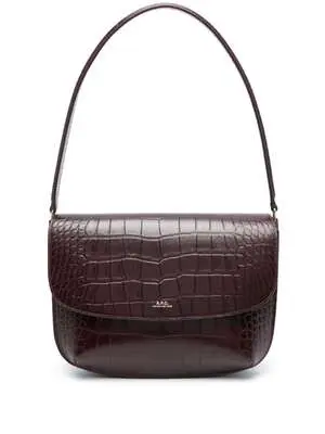 A.p.c. Sarah Croc-embossed Shoulder Bag