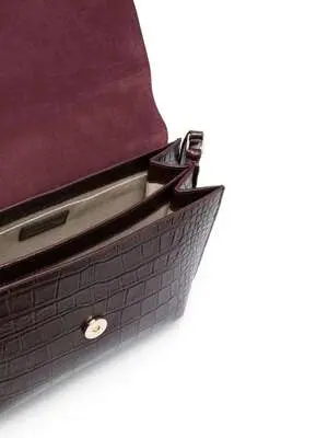 A.p.c. Sarah Croc-embossed Shoulder Bag