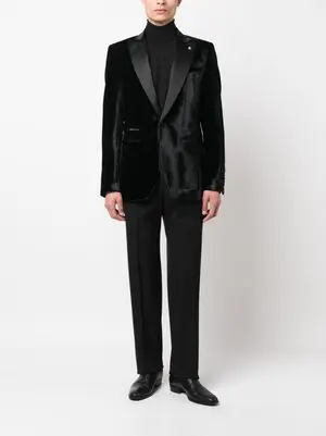 Philipp Plein Single-breasted Velvet Blazer