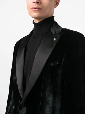 Philipp Plein Single-breasted Velvet Blazer
