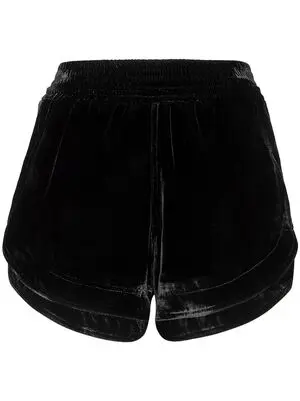 Philipp Plein Velvet Shorts - Black