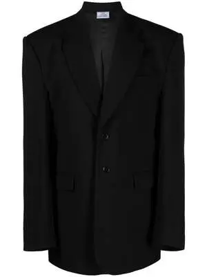 Vetements Logo-patch Single-breasted Blazer