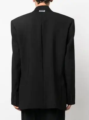 Vetements Logo-patch Single-breasted Blazer
