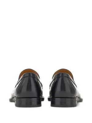FERRAGAMO Gancini Plaque 35mm Leather Loafers