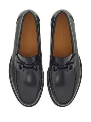 FERRAGAMO Gancini Plaque 35mm Leather Loafers