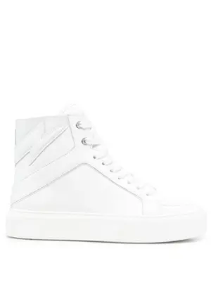 Women's White Mid Top Sneakers