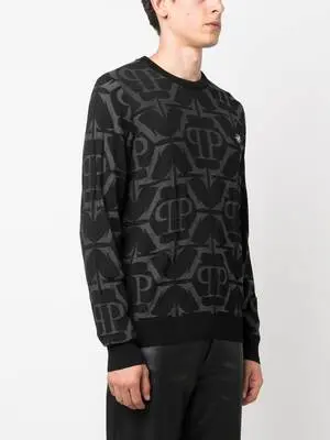 Philipp Plein Patterned Intarsia Sweatshirt