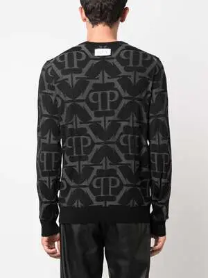 Philipp Plein Patterned Intarsia Sweatshirt
