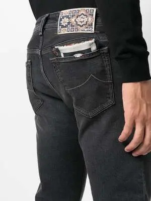 Jacob Cohen Mid-rise Straight-leg Jeans - Black