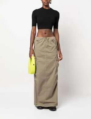 Rabanne Monogram Pattern Crop Top