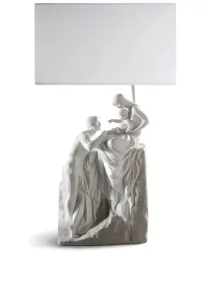 LLADRO Family Table Porcelain Lamp - White
