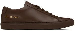 COMMON PROJECTS Common Projects Brown Achilles Low Sneakers - 3625 Mocha