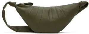 LEMAIRE LEMAIRE Khaki Medium Croissant Bag Gr667 Dark Moss