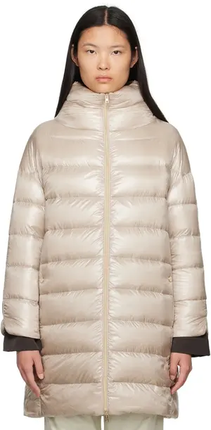 Herno Herno Beige Matilde Down Coat - 1985 Chantilly