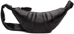 LEMAIRE LEMAIRE Brown Small Croissant Bag - Br490 Dark Chocolate