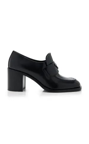 Prada Leather Loafers - Black